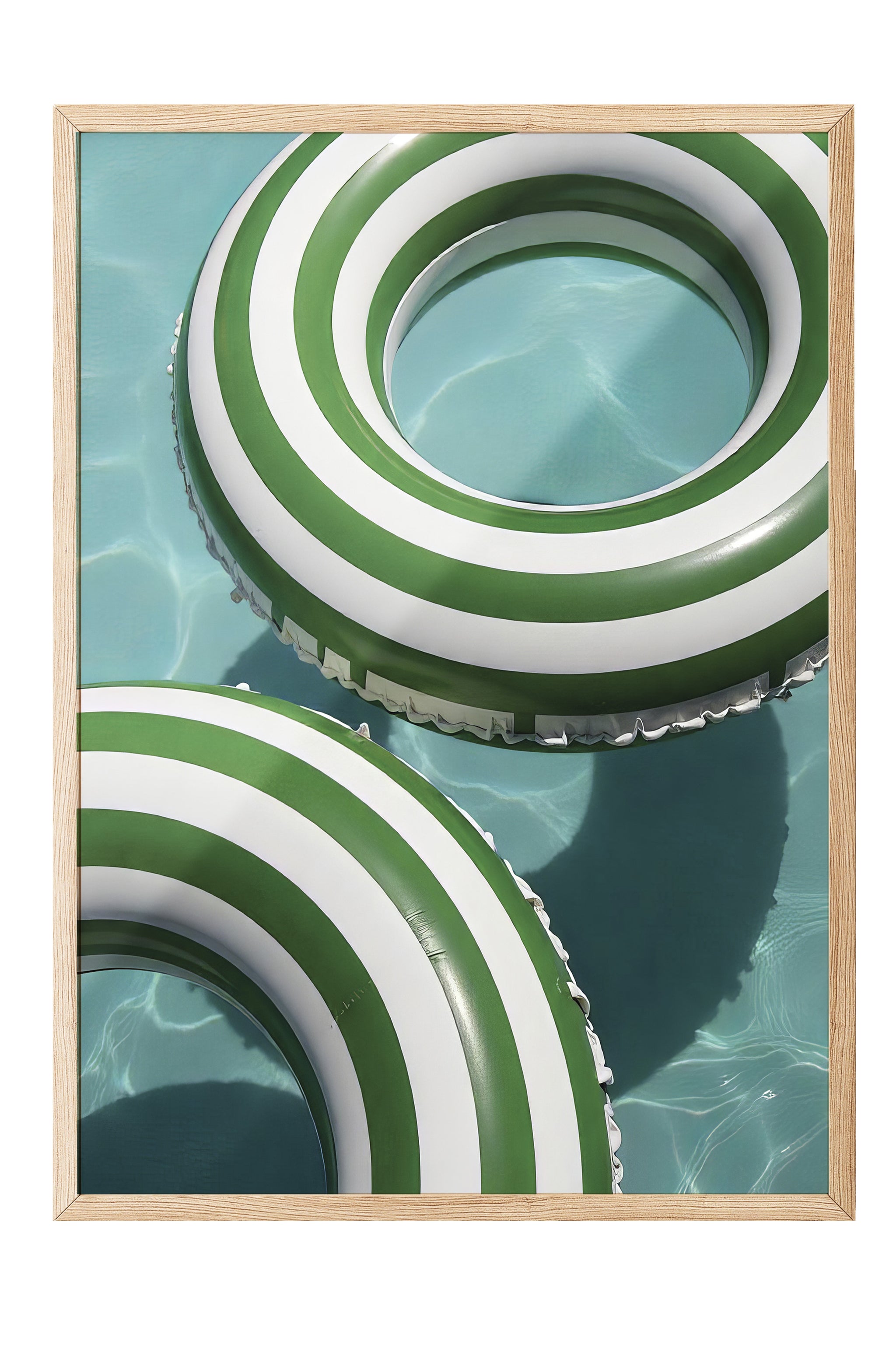 Ahşap Çerçeveli Poster, Deniz Simidi, Fotoğraf, Yeşil Renk Poster, 202