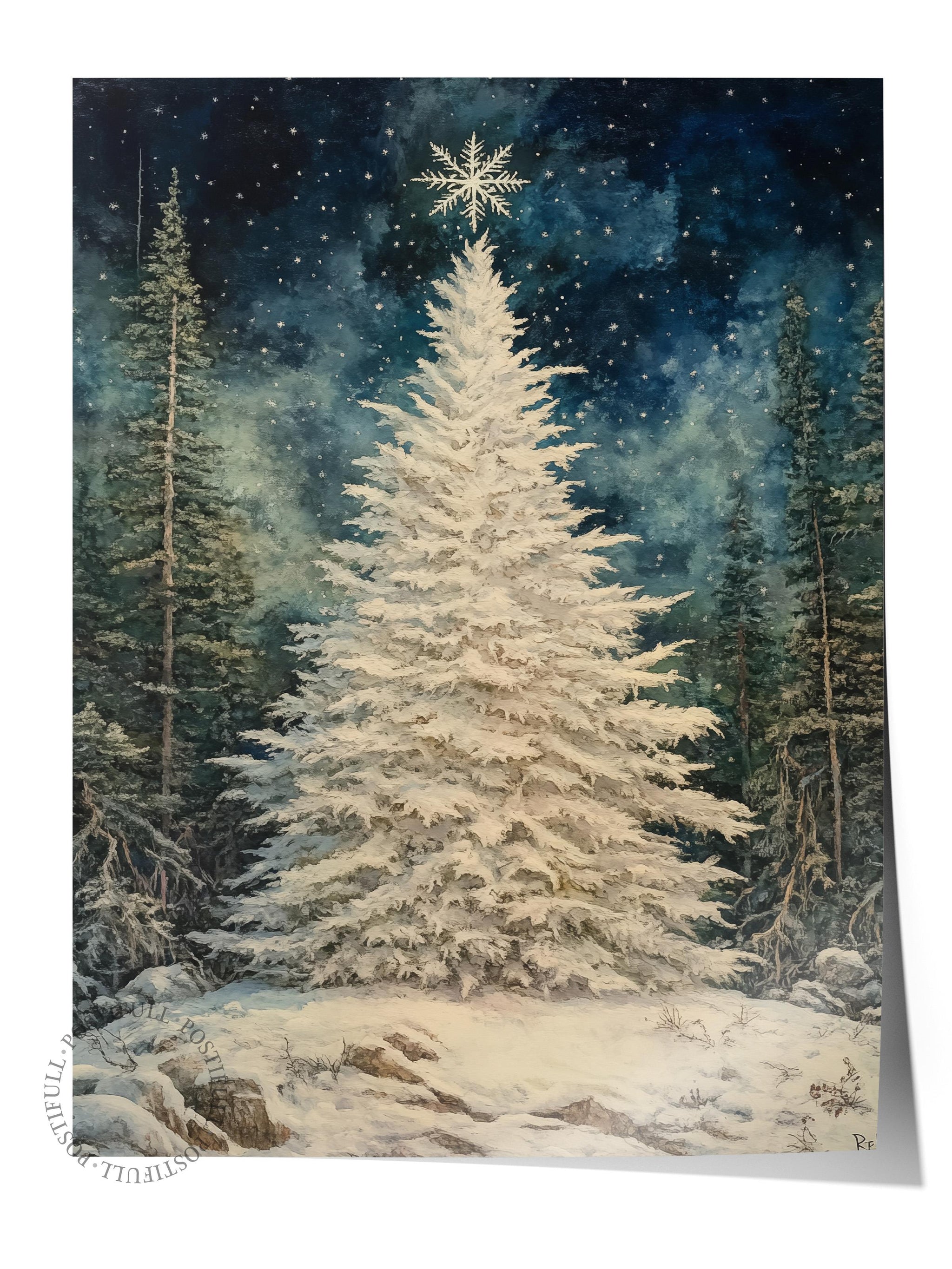 Çerçevesiz Poster, Duvar Posteri, HD Kalite Comfort Serisi, Yılbaşı Po