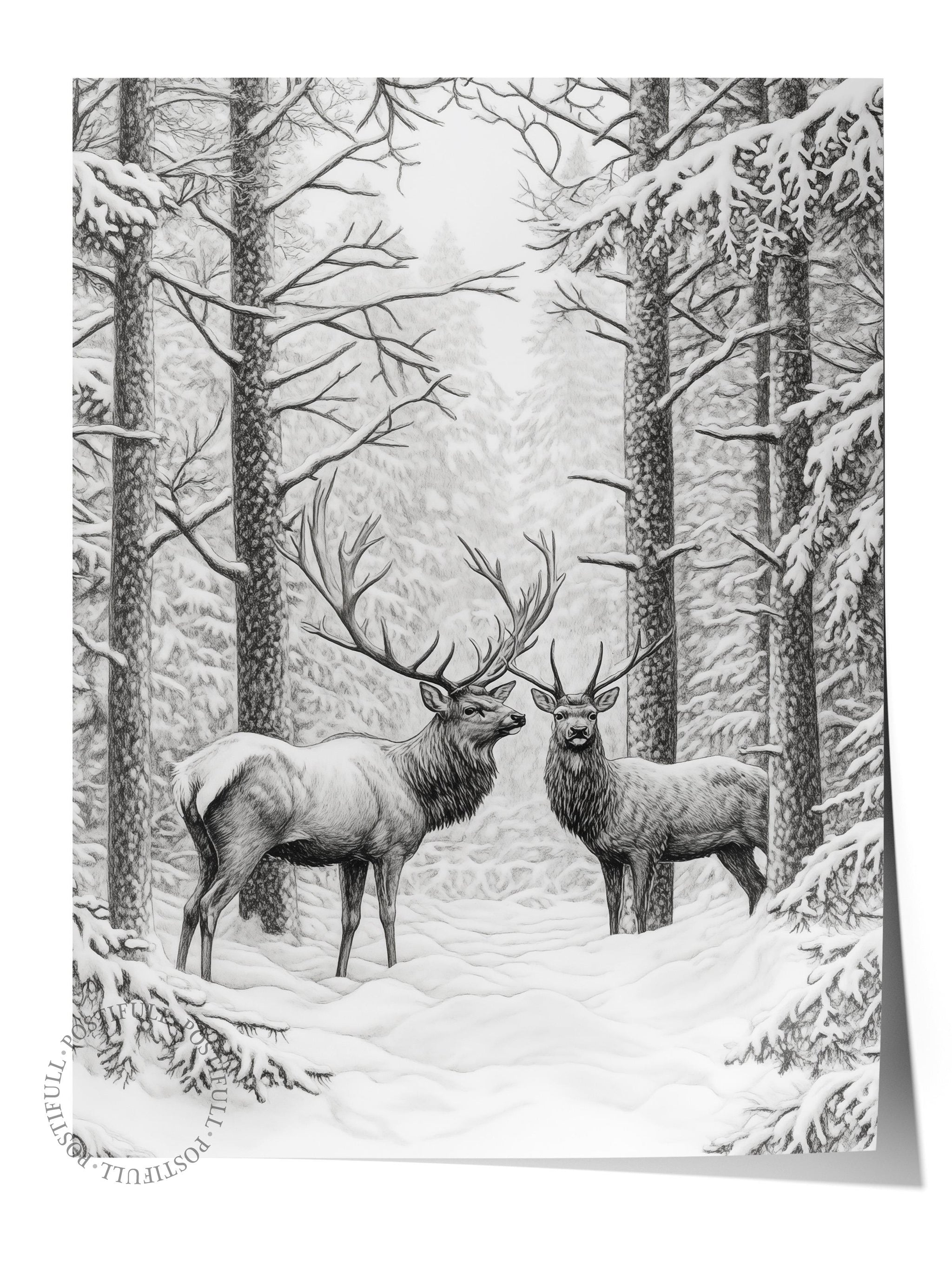 Çerçevesiz Poster, Duvar Posteri, HD Kalite Comfort Serisi, Yılbaşı Po