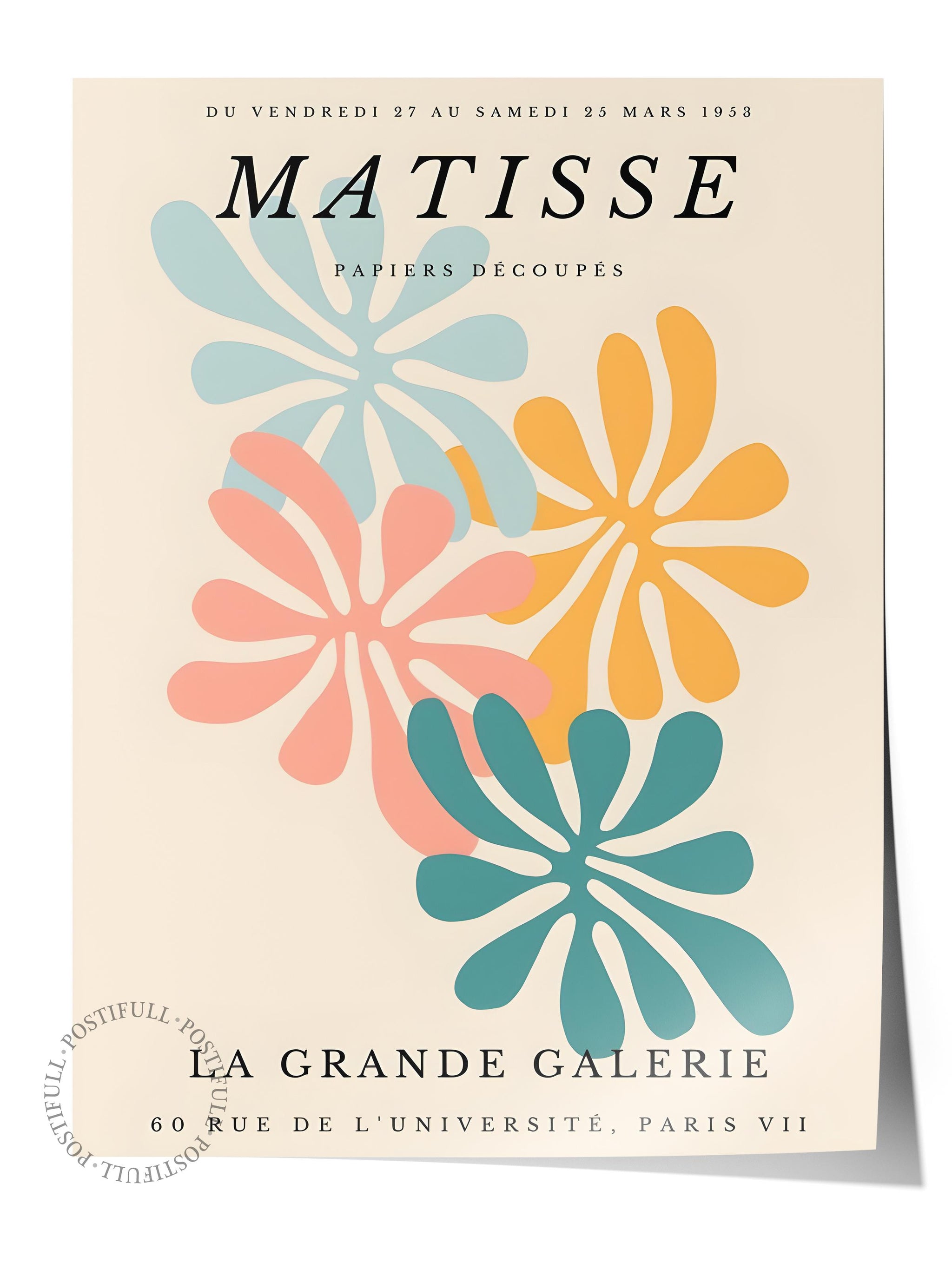 Çerçevesiz Poster, İllüstrasyon Çizim Poster - Henri Matisse Pastel, D