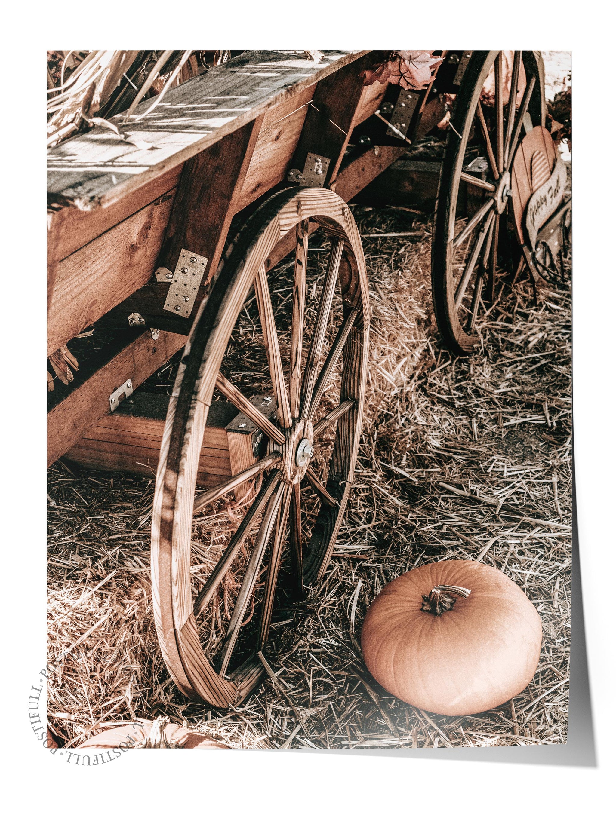 Rustic Çerçevesiz Poster, İskandinav Kahverengi Poster, NO:185 Ahşap T