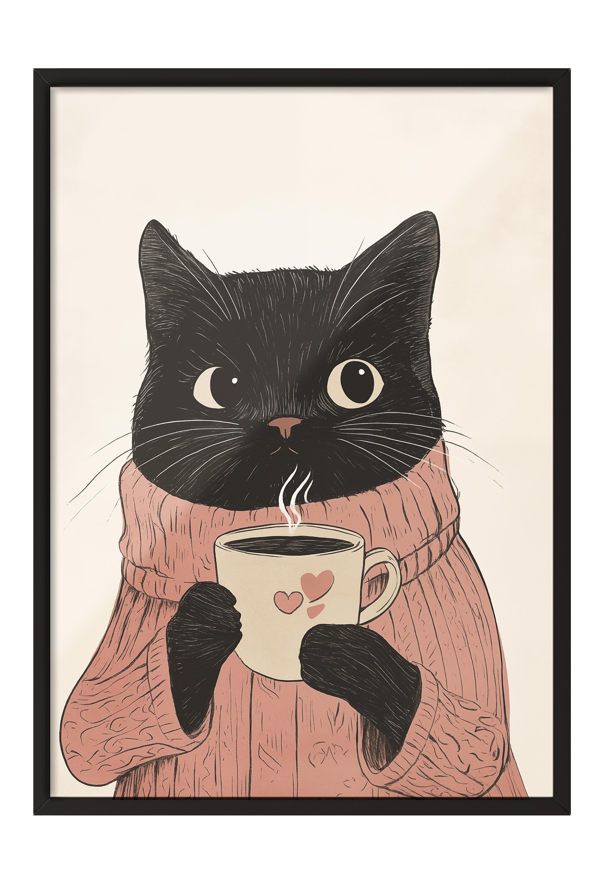 Siyah Çerçeveli Tablo, Poster ve Çerçeve Seti, Yılbaşı Comfort Serisi