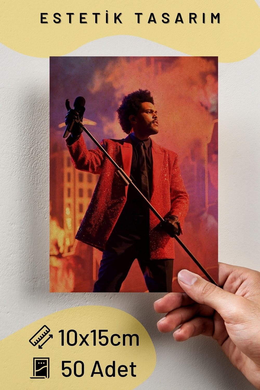 The Weeknd Poster Kolaj Seti - Duvar Posteri - Sticker Bant Hediyeli