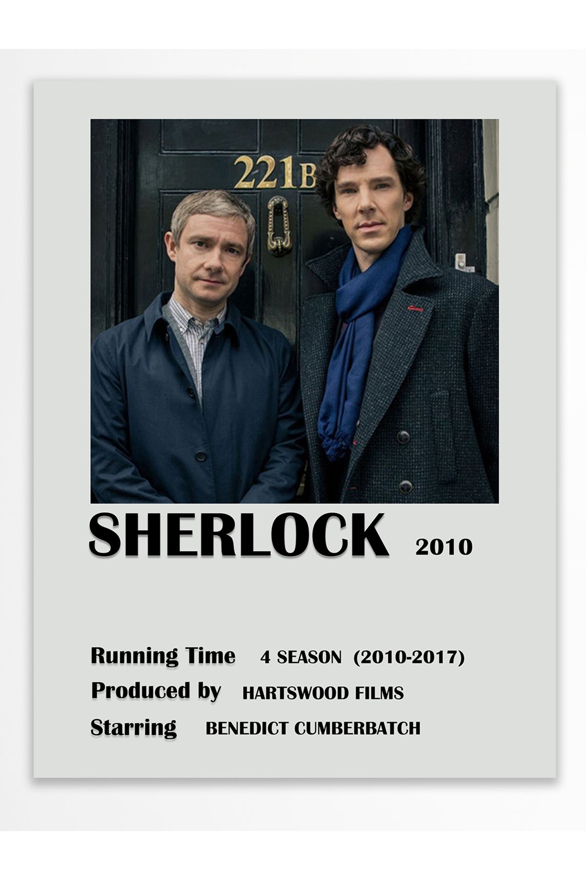 Sherlock - Çerçevesiz Poster - Duvar Dekoru - Dizi ve Film Afiş Poster