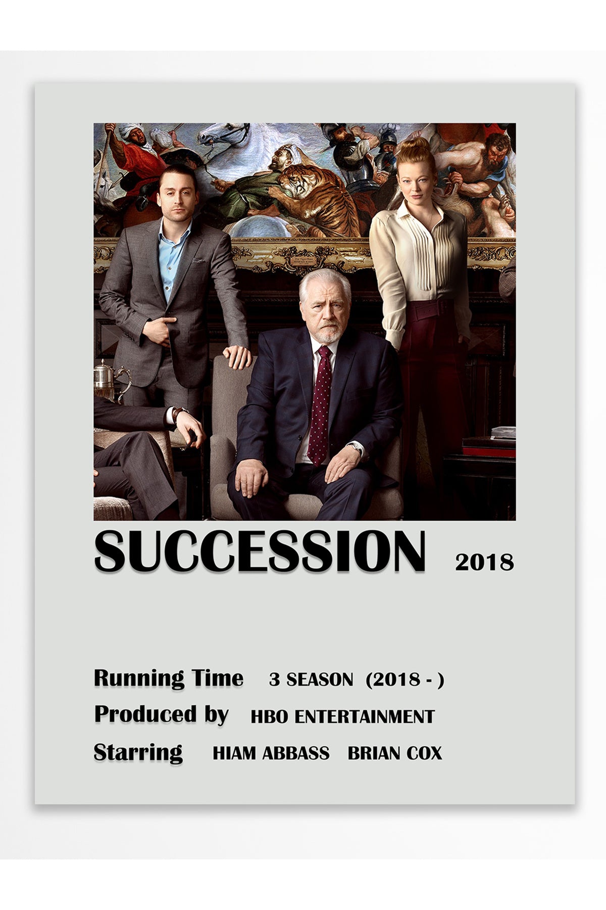 Succession - Çerçevesiz Poster - Duvar Dekoru - Dizi ve Film Afiş Post